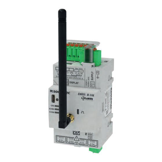 SOCOMEC DIRIS B-10L INSTALLATION AND OPERATING MANUAL Pdf Download ...