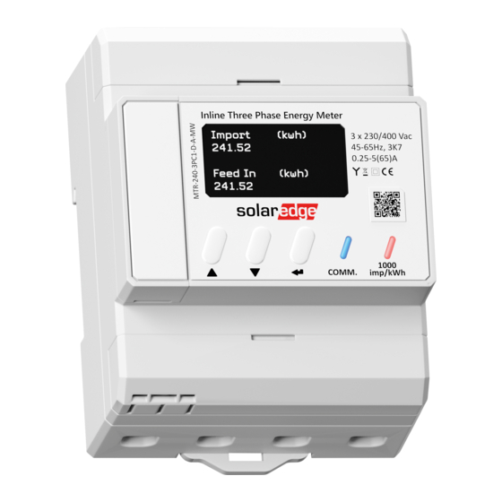 SOLAREDGE MTR-240-3PC1-D-A-MW QUICK INSTALLATION MANUAL Pdf Download ...