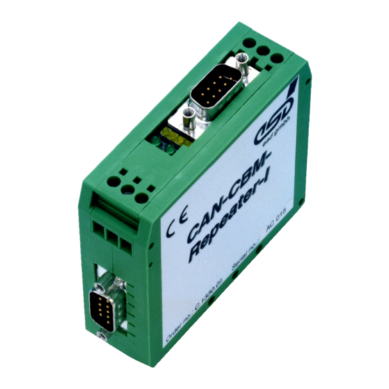 ESD CAN-REPEATER HARDWARE MANUAL Pdf Download | ManualsLib