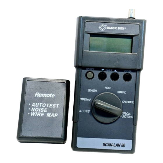 BLACK BOX SCAN-LAN 80 MANUAL Pdf Download | ManualsLib