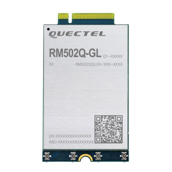 QUECTEL RM502Q-GL HARDWARE DESIGN Pdf Download | ManualsLib