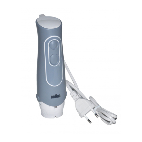 BRAUN MULTIQUICK 5 4165 MANUAL Pdf Download | ManualsLib