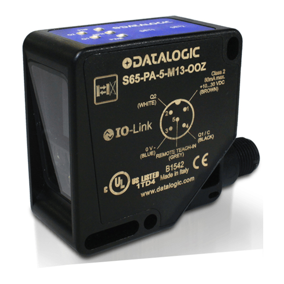DATALOGIC S65-PA-5-M13 INSTRUCTION MANUAL Pdf Download | ManualsLib