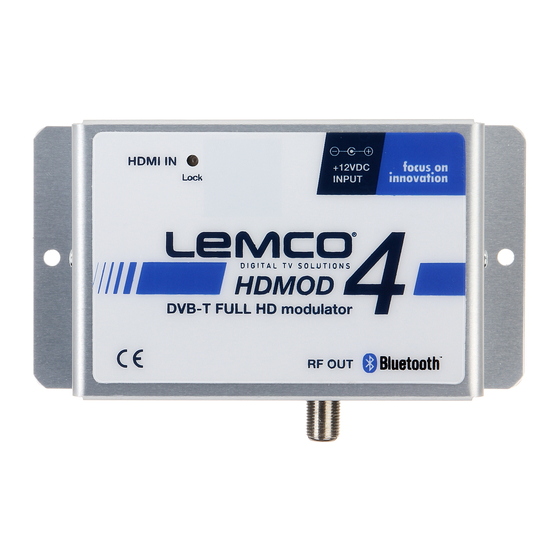 LEMCO HDMOD 4 QUICK START QUIDE Pdf Download | ManualsLib