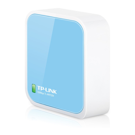 Tp Link Tl Wr702n Manual Pdf Download Manualslib