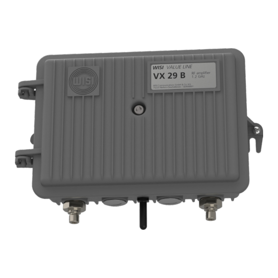 WISI VX 29 B SERIES OPERATING INSTRUCTIONS MANUAL Pdf Download | ManualsLib