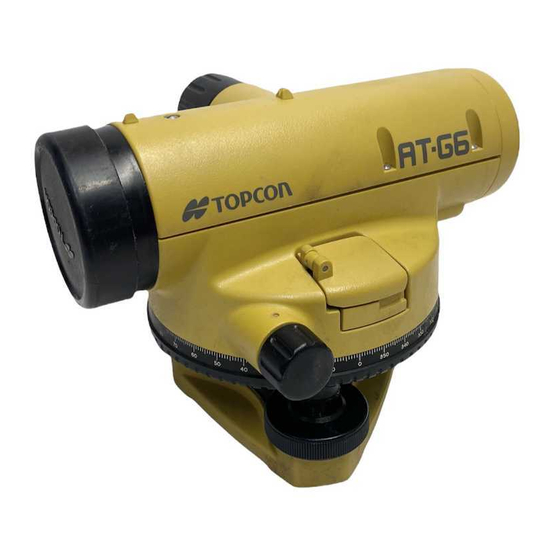 TOPCON AT-G4 INSTRUCTION MANUAL Pdf Download | ManualsLib