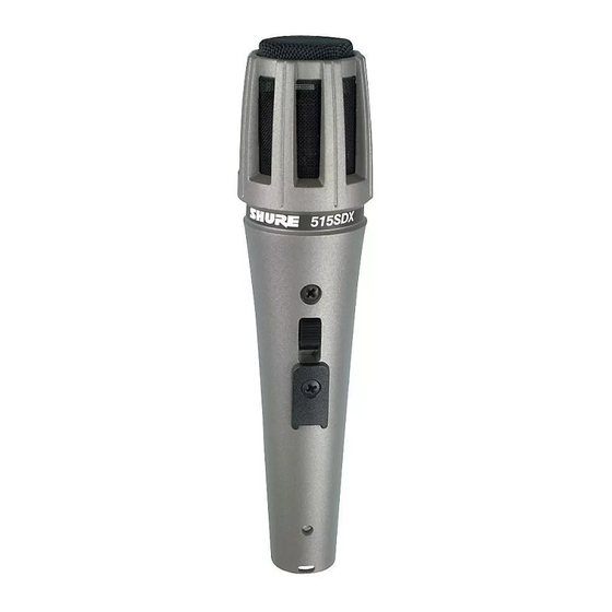 SHURE R180 QUICK START MANUAL Pdf Download | ManualsLib