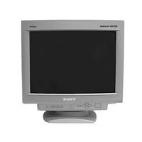 SONY TRINITRON CPD-420GS SERVICE MANUAL Pdf Download | ManualsLib