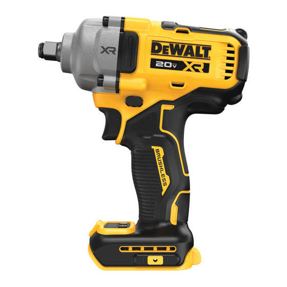 DEWALT DCF891 ORIGINAL INSTRUCTIONS MANUAL Pdf Download | ManualsLib