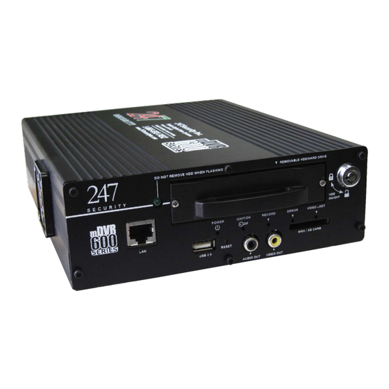 247SECURITY MDVR 600 SERIES USER MANUAL Pdf Download | ManualsLib