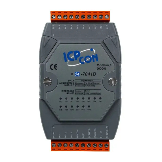 ICP DAS USA M-7041D QUICK START MANUAL Pdf Download | ManualsLib