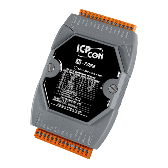 ICP DAS USA M-7026 QUICK START MANUAL Pdf Download | ManualsLib