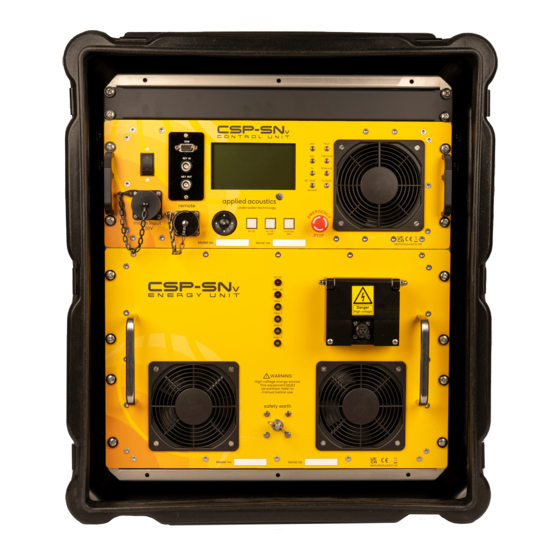 APPLIED ACOUSTICS CSP-SNV 1250 OPERATION MANUAL Pdf Download | ManualsLib