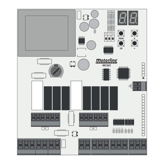 MOTORLINE PROFESSIONAL MCS01 USER& INSTALLER'S MANUAL Pdf Download ...