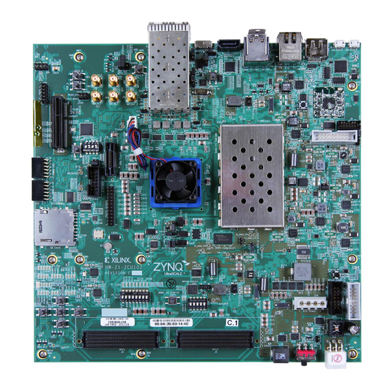 XILINX ZCU102 SOFTWARE INSTALL AND BOARD SETUP Pdf Download | ManualsLib