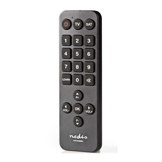 NEDIS TVRC20SNBK MANUAL Pdf Download | ManualsLib