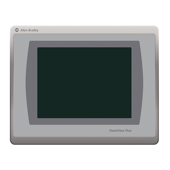 ROCKWELL AUTOMATION ALLEN-BRADLEY PANELVIEW PLUS 7 USER MANUAL Pdf ...