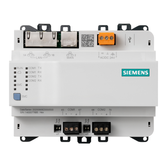 SIEMENS CFG3.F200 MANUAL Pdf Download | ManualsLib