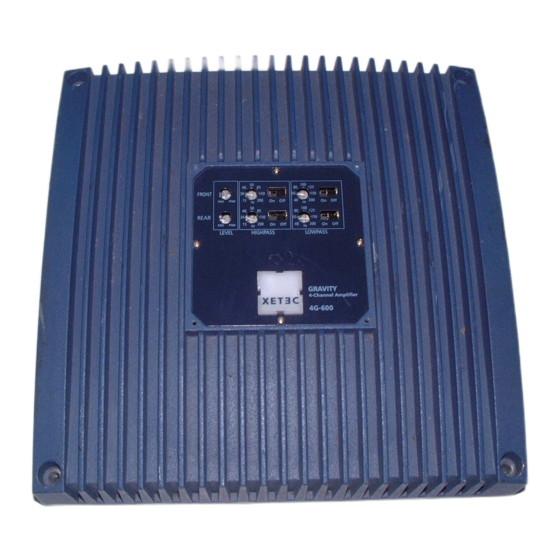 XETEC GRAVITY MK2 SERIES MANUAL Pdf Download | ManualsLib