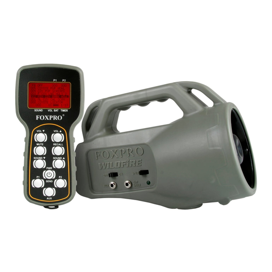 FOXPRO WILDFIRE INSTRUCTION MANUAL Pdf Download | ManualsLib