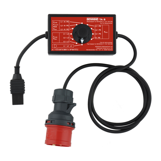 BENNING TA 6 OPERATING MANUAL Pdf Download | ManualsLib