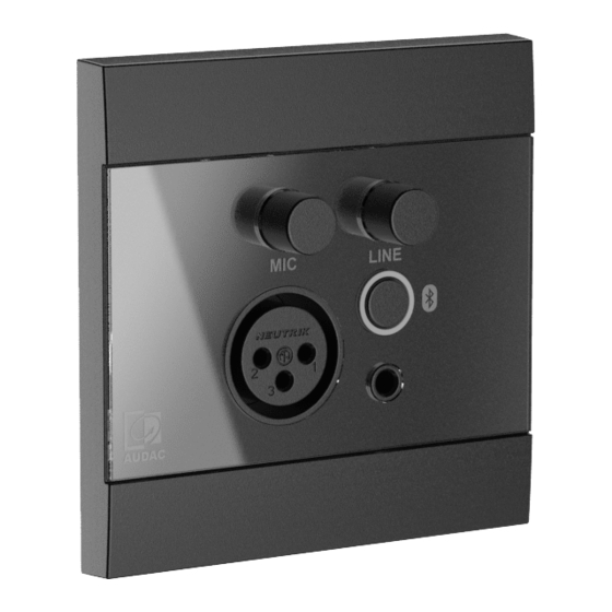 AUDAC WP225 USER MANUAL Pdf Download | ManualsLib