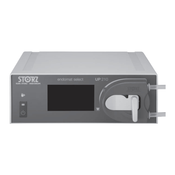 STORZ ENDOMAT SELECT UP 210 INSTRUCTION MANUAL Pdf Download | ManualsLib