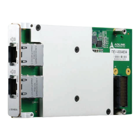 ADLINK TECHNOLOGY XMC-E540 USER MANUAL Pdf Download | ManualsLib