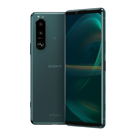 SONY XPERIA 5 III USER MANUAL Pdf Download | ManualsLib