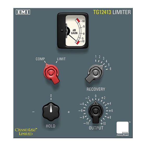 CHANDLER LIMITED EMI TG12413 LIMITER USER MANUAL Pdf Download | ManualsLib
