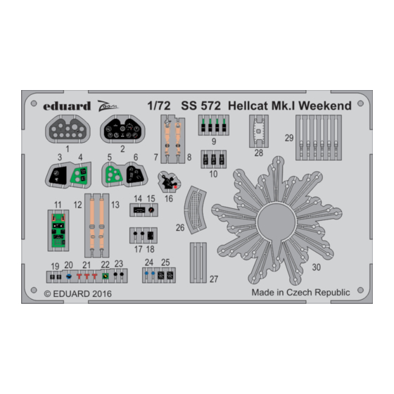 EDUARD ZOOM HELLCAT MK.I WEEKEND ASSEMBLY INSTRUCTIONS Pdf Download | ManualsLib