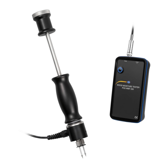 PCE INSTRUMENTS PCE-WMT 200 USER MANUAL Pdf Download | ManualsLib