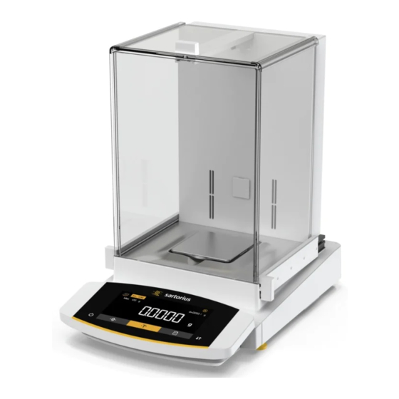 SARTORIUS CUBIS MCE OPERATING INSTRUCTIONS MANUAL Pdf Download | ManualsLib