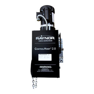 RAYNOR CONTROLHOIST 2.0 OPTIMA INSTALLATION INSTRUCTIONS AND USER ...