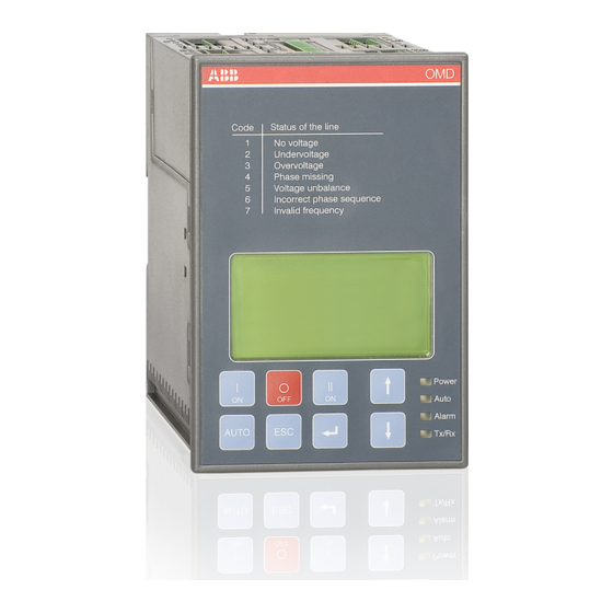 ABB OMD800 INSTALLATION AND OPERATING INSTRUCTION Pdf Download | ManualsLib