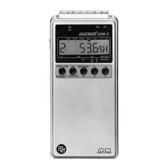 AHLBORN ALMEMO 2290-2/3 OPERATING INSTRUCTIONS MANUAL Pdf Download ...