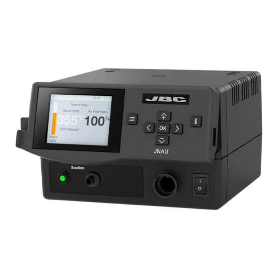 JBC JNAU INSTRUCTION MANUAL Pdf Download | ManualsLib