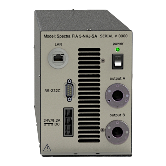 LUMENCOR SPECTRA FIA 5-NKJ-SA MANUAL Pdf Download | ManualsLib