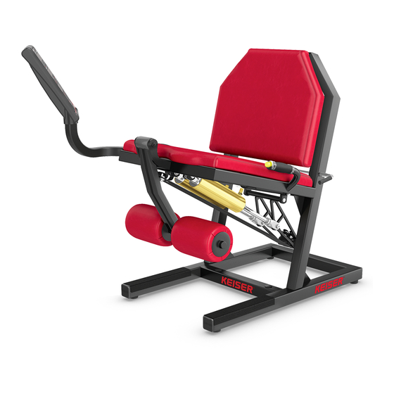 KEISER LEG EXTENSION PRO AIR300 OPERATION MANUAL Pdf Download | ManualsLib