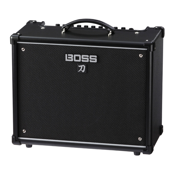 ROLAND BOSS KATANA-50 MK II SERVICE NOTES Pdf Download | ManualsLib