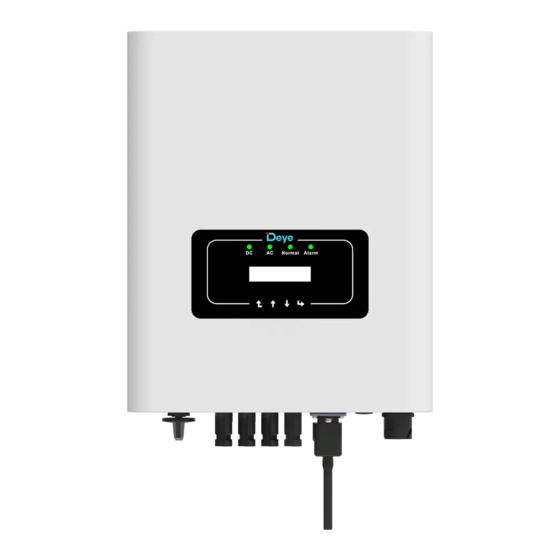 DEYE SUN-7K-G USER MANUAL Pdf Download | ManualsLib