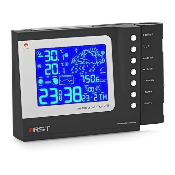 RST METEO PROJECTION 705 INSTRUCTIONS MANUAL Pdf Download | ManualsLib