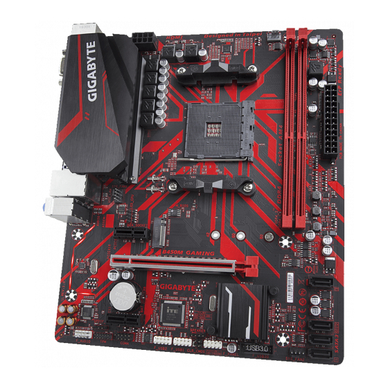 GIGABYTE B450M GAMING USER MANUAL Pdf Download | ManualsLib