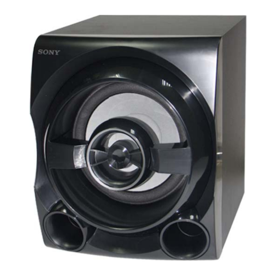 SONY SS-M20 SERVICE MANUAL Pdf Download | ManualsLib