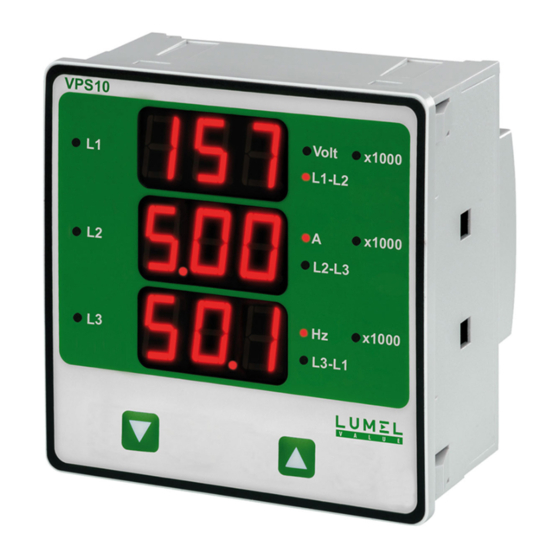 LUMEL VPS10 USER MANUAL Pdf Download | ManualsLib