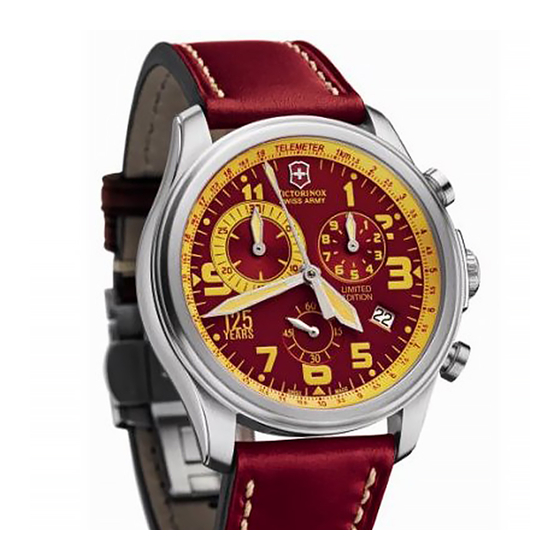 VICTORINOX CHRONOGRAPH CALIBRE ETA 251.262 INSTRUCTIONS MANUAL Pdf ...