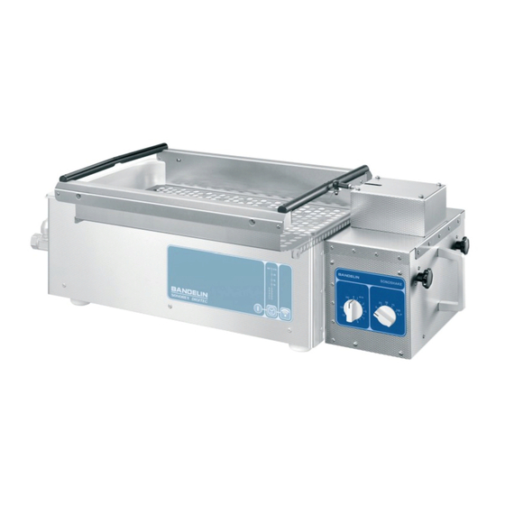 BANDELIN SONOSHAKE USER INSTRUCTIONS Pdf Download | ManualsLib