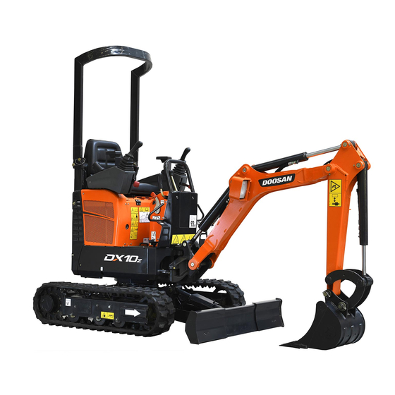 DOOSAN DX10Z OPERATION & MAINTENANCE MANUAL Pdf Download | ManualsLib