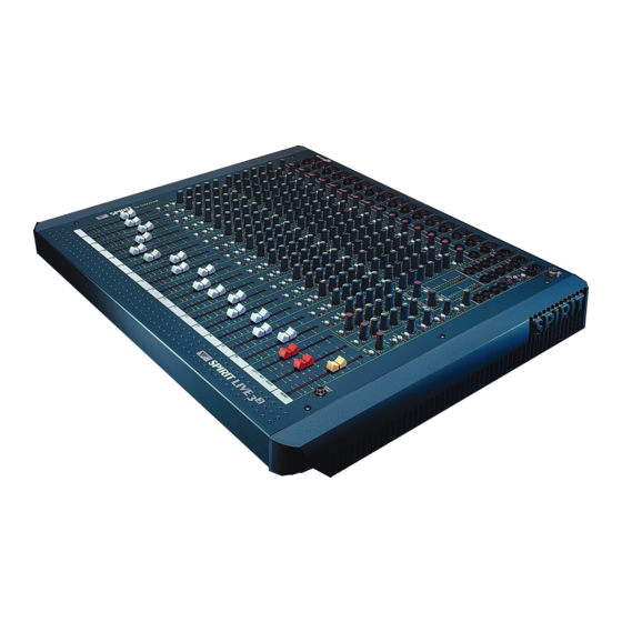 SOUNDCRAFT SPIRIT LIVE 32 USER MANUAL Pdf Download | ManualsLib